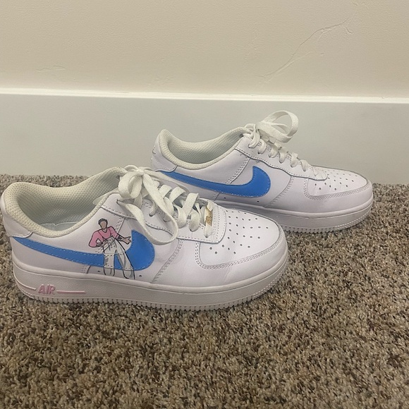 Nike | Shoes | Custom Painted Harry Styles Nike Air Forces | Poshmark